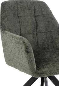 Zelená jídelní židle Louna - 56*58*85 cm