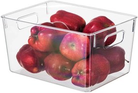 5Five® Transparentní box, víceúčelový, s madly SELENA, 31x15x15