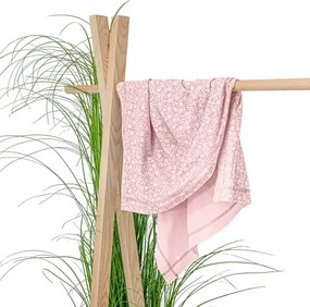 ESITO Dvojitá letní deka pro miminko 75 x 100 cm Zája Delicate pink