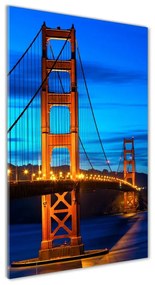 Wallmuralia Vertikální Fotoobraz na skle Most San Francisco 50x100