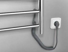 Sapho Sapho, REDONDO elektrický sušák ručníků, kulatý, 600x1500 mm, 130 W, leštěná nerez, ER250V