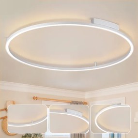 Brilagi - LED Stmívatelné svítidlo PORTOFINO LED/85W/230V pr. 120 cm stříbrná+DO