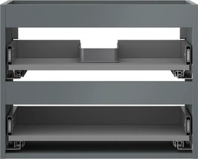 Mexen Box-A, závěsná skříňka 60 cm, 2 zásuvky, grafitová matná, 91AX0-0600-470-2-66