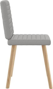 Otočné jídelní židle 4 ks Oblak šedá textil 3315283