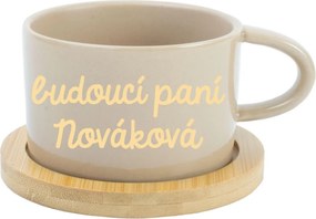 Personalizovaný keramický hrníček "MAKRONKA" - budoucí paní