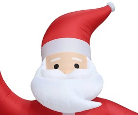 vidaXL Vánoční nafukovací Santa Claus LED IP20 600 cm XXL