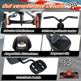 Costway Dětská motokára Nastavitelný pedál sedla pro jízdu vpřed vzad Venkovní