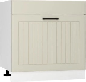 Casarredo - Komfort nábytek D80ZLS/1Z d. skříňka pod dřez 1-dveřová se zás. INGRID bílá/coffee mat