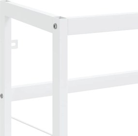 Koupelnový regál pod umyvadlo bílý 40 x 38 x 83 cm železo 338496