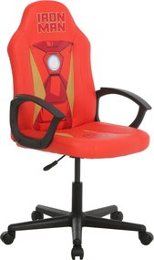 XXXLutz HERNÍ ŽIDLE, vzhled kůže, červená, barvy zlata Marvel - Online Only kancelářské židle - 001206002201