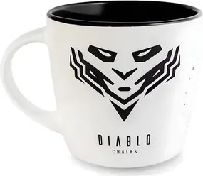 Diablo Chairs Hrnek bílo-černý / Hrnek / Keramika / 310 ml