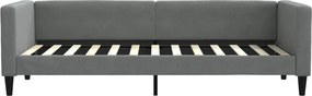 Válenda s přistýlkou a zásuvkami tmavě šedá 80 x 200 cm textil 3196610