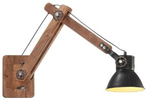Nástěnná lampa industriální styl černá kulatá E27 320577
