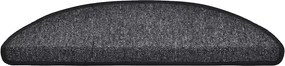 Schodové rohože 20 ks 56 x 17 x 3 cm antracitové půlkulaté 3365781
