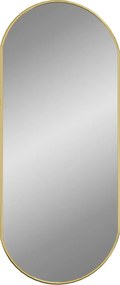 vidaXL Nástěnné zrcadlo 70x30 cm oválné [348198] Barva: zlatá
