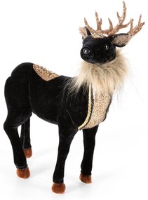 DEKORAČNÍ FIGURKA DEER 20X33 CM ČERNÁ
