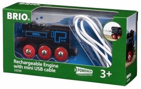 Brio - Elektrická lokomotiva nabíjecí přes mini USB kabel