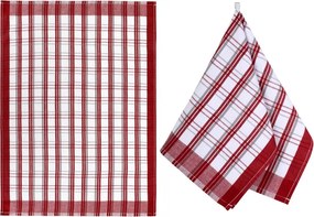 Bellatex Kuchyňská utěrka 1 ks Červená 50x70 cm