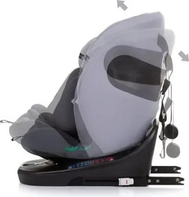 CHIPOLINO Motion i-Size 40-150cm Isofix 360 Granite / autosedačka / (0