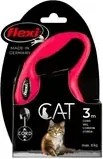 Flexi Cat XS lanko 3m červené / Vodítko