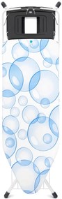 Brabantia Žehlicí prkno Bubbles PerfectFlow 124x45cm skládací držák pro parní generátor