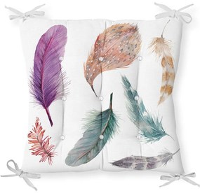 Podsedák s příměsí bavlny Minimalist Cushion Covers Feathers, 40 x 40 cm