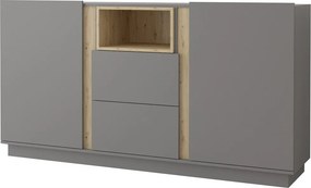 Komoda GRENAI 180 šedá / dub artisan