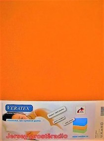 Veratex Jersey prostěradlo 200x200/15 cm (č.23-oranžová) 200 x 200 cm Jersey