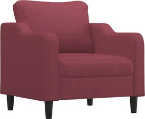 4dílná sedací souprava s poduškami vínová textil 3201784