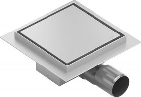 Mexen Flat-Q M13 podlahový vpust čtvercový 15 x 15 cm, inox - 1010015