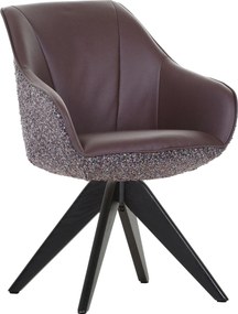 XXXLutz ŽIDLE S PODRUČKAMI, žinylka, vzhled kůže, purpurová Landscape - Jídelní židle - 002362084505