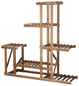 SPRINGOS Kaskádový stojan na květiny 95 cm, hnědý SPRINGOS PLANT 11 GA0176-XG