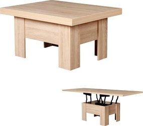 Casarredo - Komfort nábytek Konferenční stolek ERIK se zvedacím mechanismem, výběr barev | barva: jrs-dub-lanýž