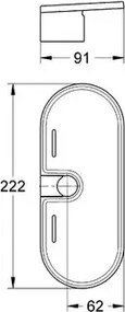 Grohe - Polička pro sprchovou tyč EasyReach, bílá