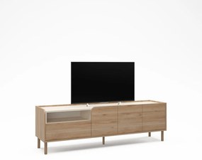 TV stolek v dekoru dubu v přírodní barvě 180x55,5x44 cm Monza – Marckeric