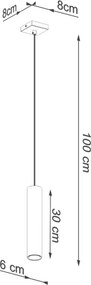 Závěsná lampa SOLLUX LAGOS 1 leštěné zlato GU10 1x10W bez žárovky SL.1200