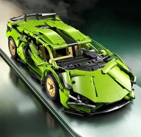 Stavebnice auta SUPERCAR No.J2007 zelená - 470 dílků