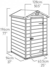 KETER MANOR 4 x 3 zahradní domek, 128 x 94 x 196 cm 17192190