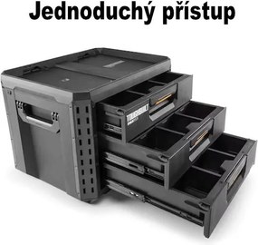 Toughbuilt | StackTech® - XL box na nářadí s 3zásuvkami