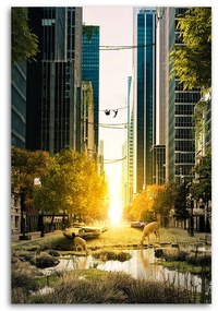 Gario Obraz na plátně Město zvířat - Alex Griffith Rozměry: 40 x 60 cm