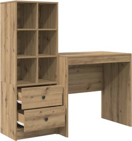Stůl Artisanový dub 125,5 x 50 x 127 cm 2 ks 3337360