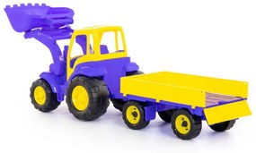 Polesie Velký Traktor s přívěsem a radlicí