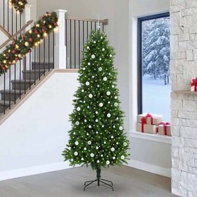 Vánoční stromeček s 300 LED diodami s stojanem Zelená 240 cm PE 3396352