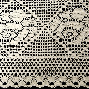 EUROFIRANY AŽUROVÝ UBRUS ROSALY 85X85 CM SVĚTLEBÉŽOVÝ