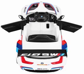 HračkyZaDobréKačky Elektrické autíčko BMW M6 GT3 bílé