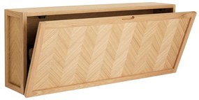Výklopný závěsný botník z dubového dřeva Herringbone – Hübsch