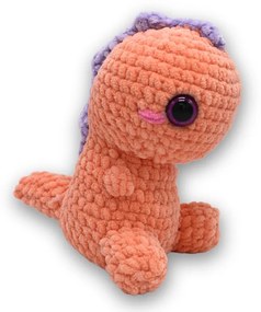 Vali Crochet Háčkovaný Baby Dino Barva: Baby růžová (80303)