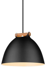 Závěsná lampa Århus černá/přírodní Rozměry: Ø  24 cm, výška 18 cm