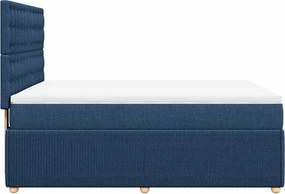 Box spring postel s matrací modrá 160x200 cm textil 3292127