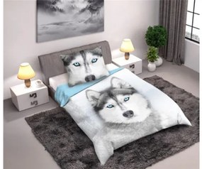 Bavlněné povlečení Wild Husky 160x200 cm